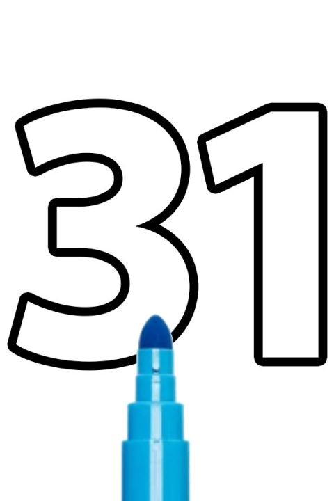 Numbers – Page 2 – Coloring Page