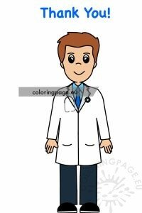 Free Thank You Doctor image | Coloring Page