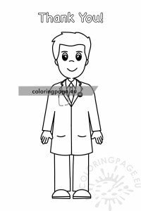 Thank You Doctor printable | Coloring Page