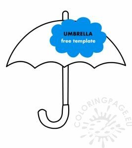 Simple Umbrella shape | Coloring Page
