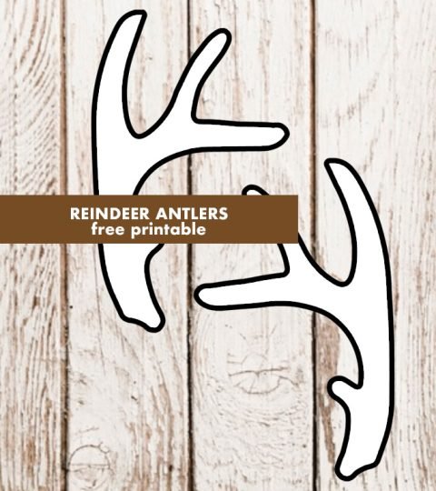 Reindeer Antlers Pattern | Coloring Page