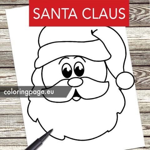 Santa Claus drawing | Coloring Page