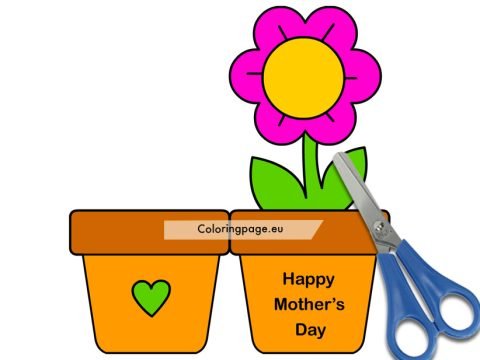 Mother’s Day card printable | Coloring Page