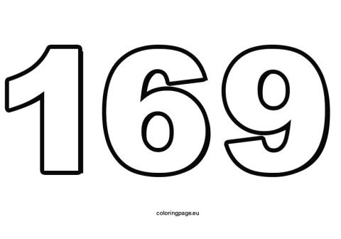 Number 169 | Coloring Page