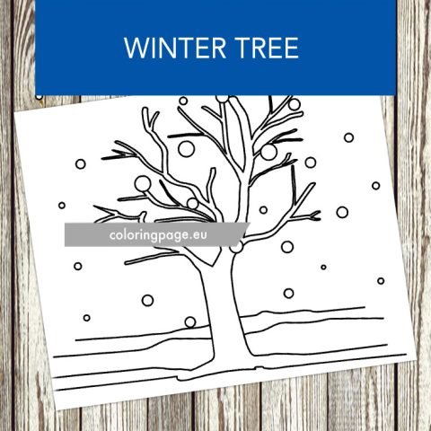 Winter - Coloring Page
