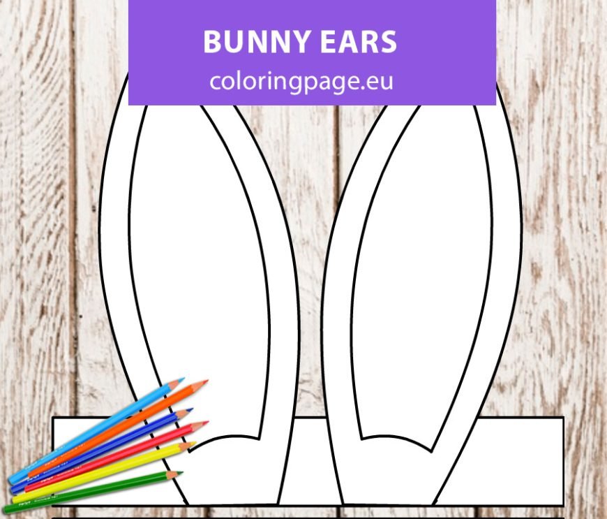 Bunny Ears Crown | Coloring Page