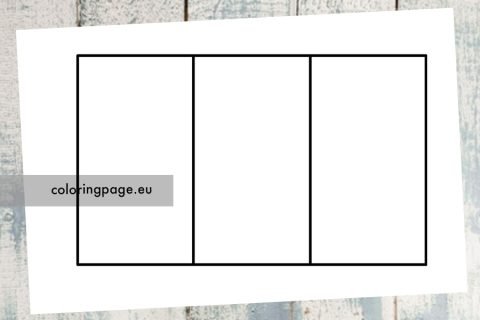 Ireland flag template | Coloring Page