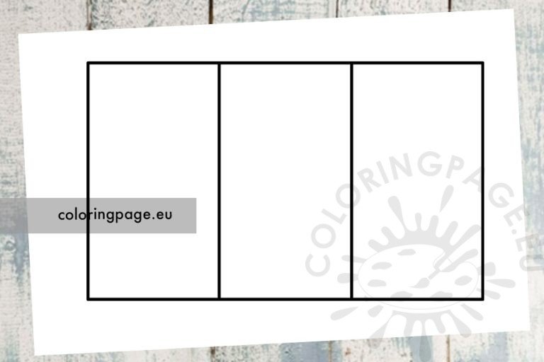 Ireland flag template | Coloring Page