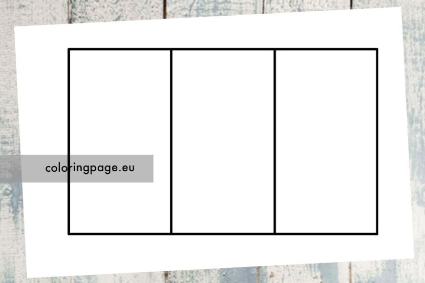 Ireland flag template | Coloring Page