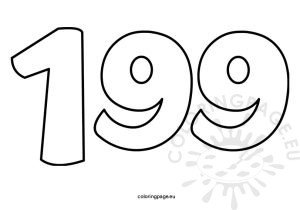 Numbers – Coloring Page