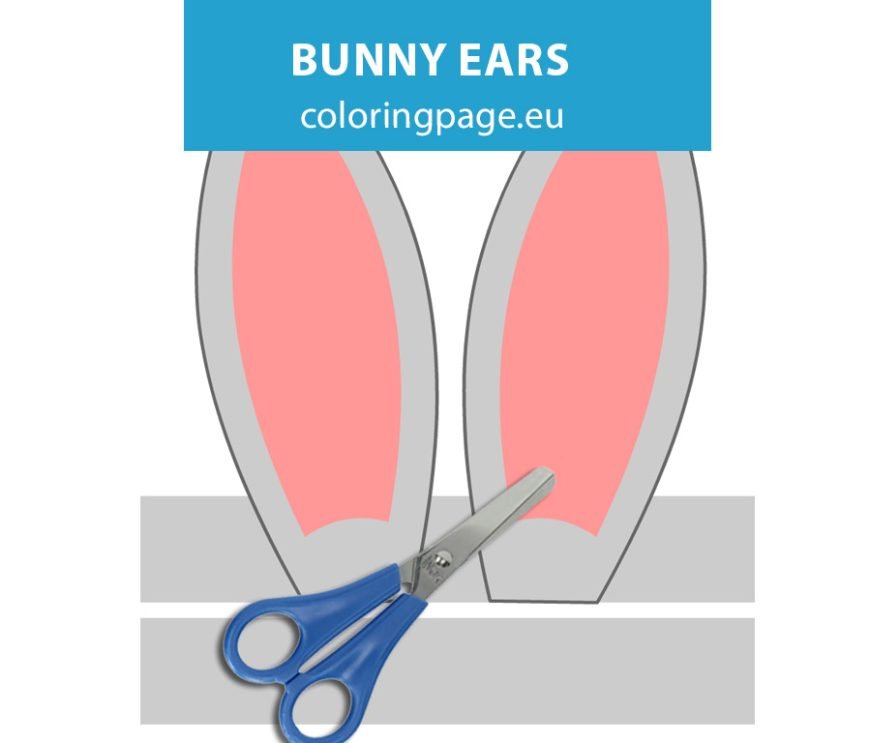 Paper Bunny Ears | Coloring Page