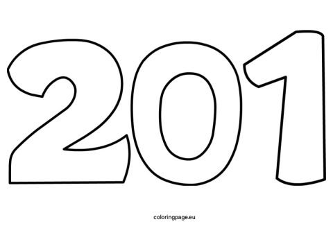 Numbers – Coloring Page