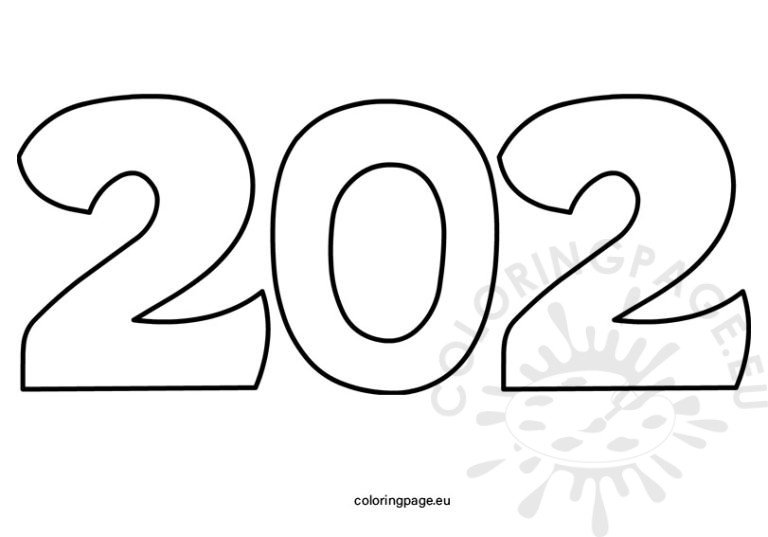 Numbers – Coloring Page