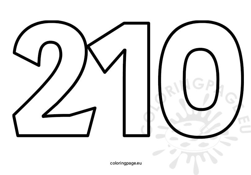 Numbers Page 10 Of 48 Coloring Page