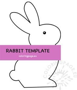 Rabbit outline | Coloring Page