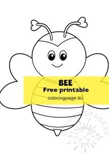 Bee coloring page | Coloring Page
