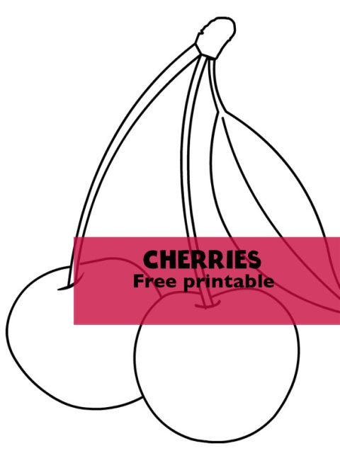 Cherries coloring page | Coloring Page