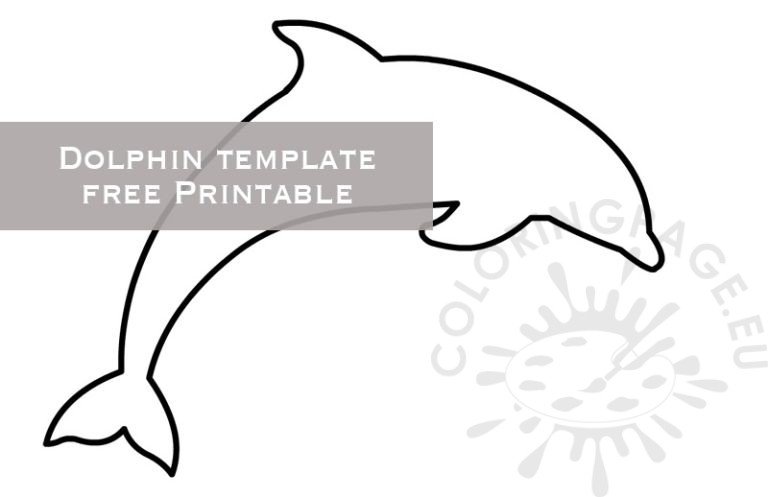 Sea Animal - Dolphin | Coloring Page