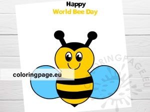 Bees - Coloring Page
