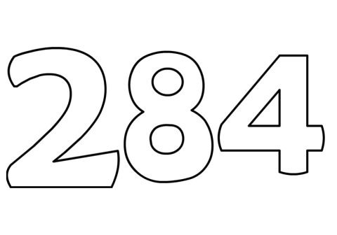 Numbers - Coloring Page