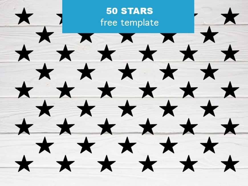 Printable Small stars template | Coloring Page