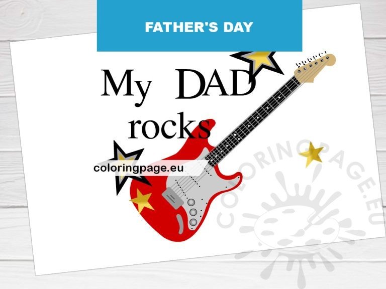 Father's Day - Coloring Page