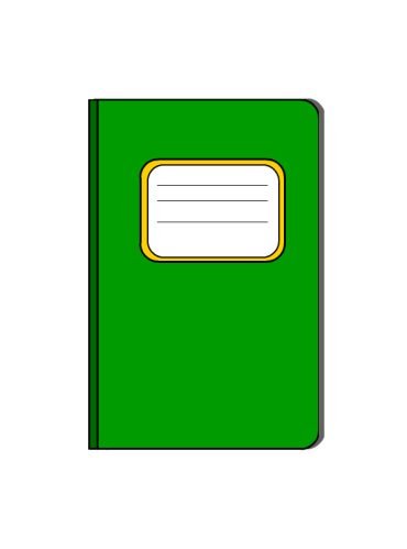 Green Notebook printable | Coloring Page