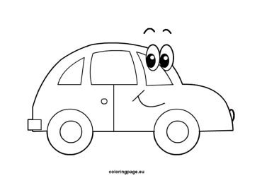 Simple car transportation | Coloring Page