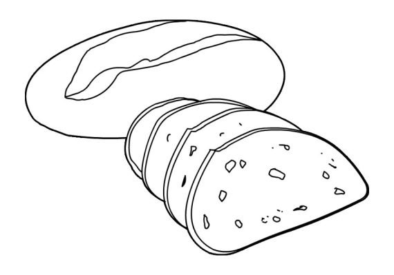 Sliced bread | Coloring Page