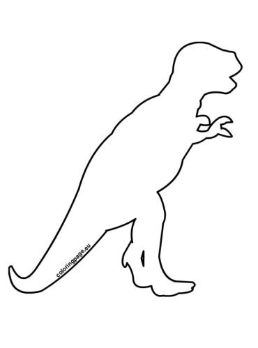 T rex template printable | Coloring Page