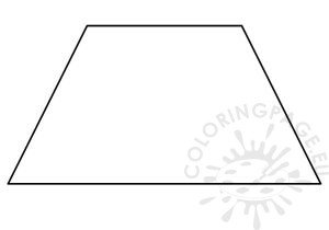 Trapezium shape image | Coloring Page