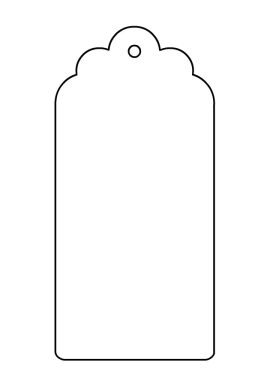 Gift tag template | Coloring Page