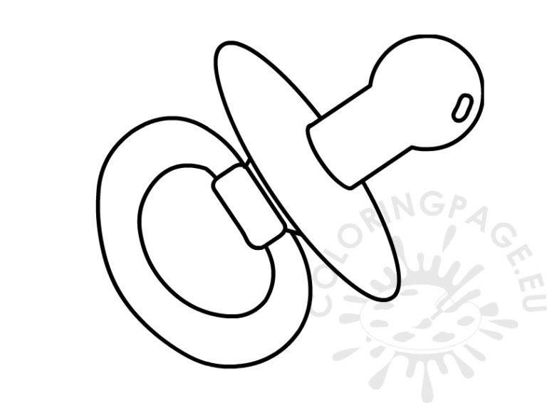 Pacifier | Coloring Page
