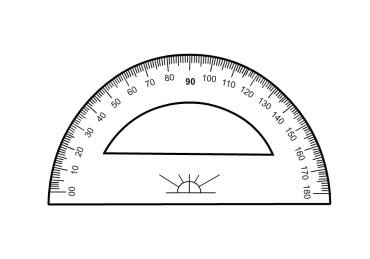 Free Protractor | Coloring Page