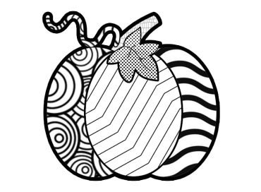 Pumpkin zentangle free printable | Coloring Page
