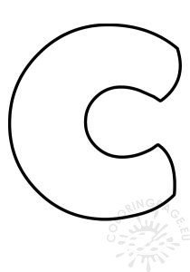 Free Bubble Letter C | Coloring Page