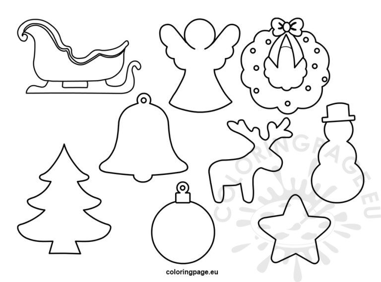 Christmas templates free printable | Coloring Page
