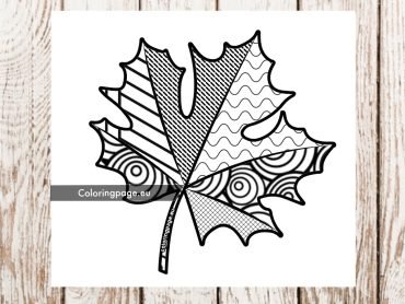 Fall Leaf Art | Coloring Page