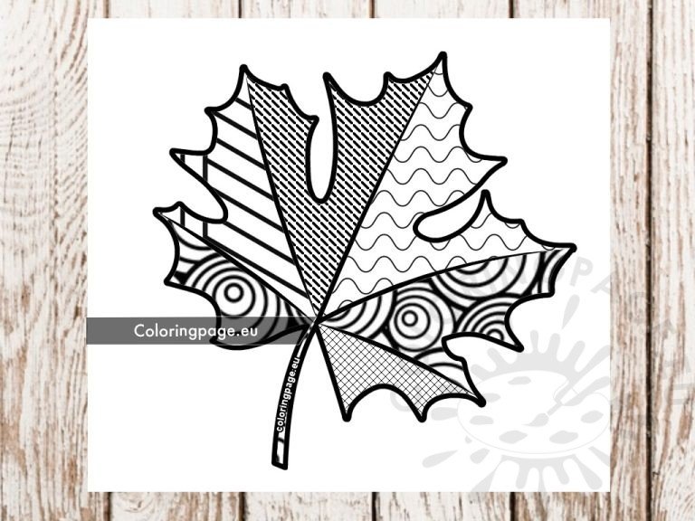 Fall Leaf Art | Coloring Page