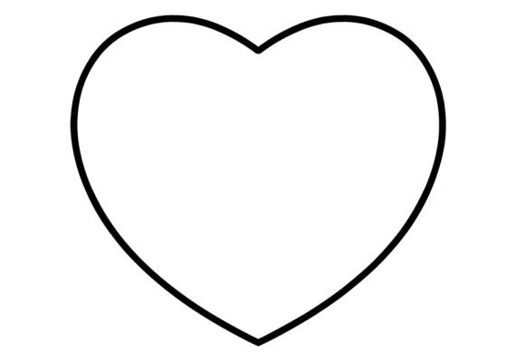 Rounded heart | Coloring Page