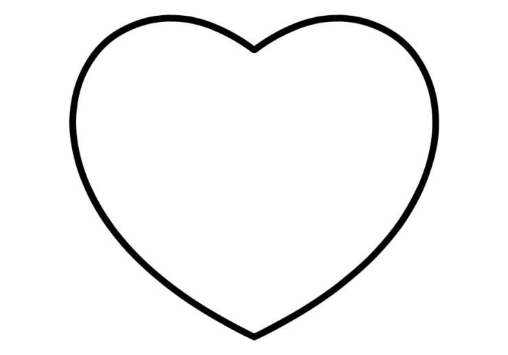 Rounded heart | Coloring Page