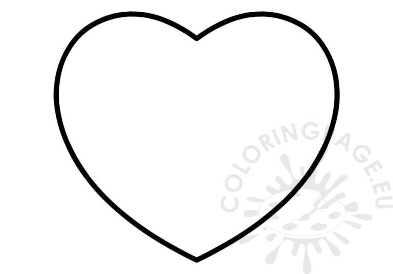 Rounded heart | Coloring Page