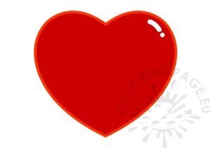 Love heart rounded | Coloring Page