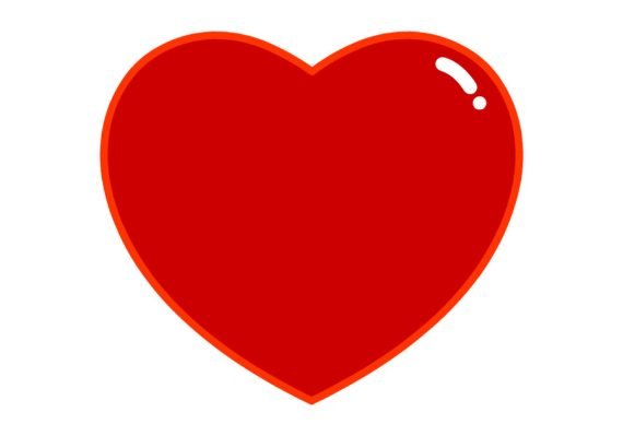 Love heart rounded | Coloring Page