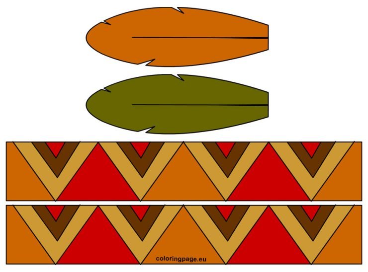 Native American Headband | Coloring Page