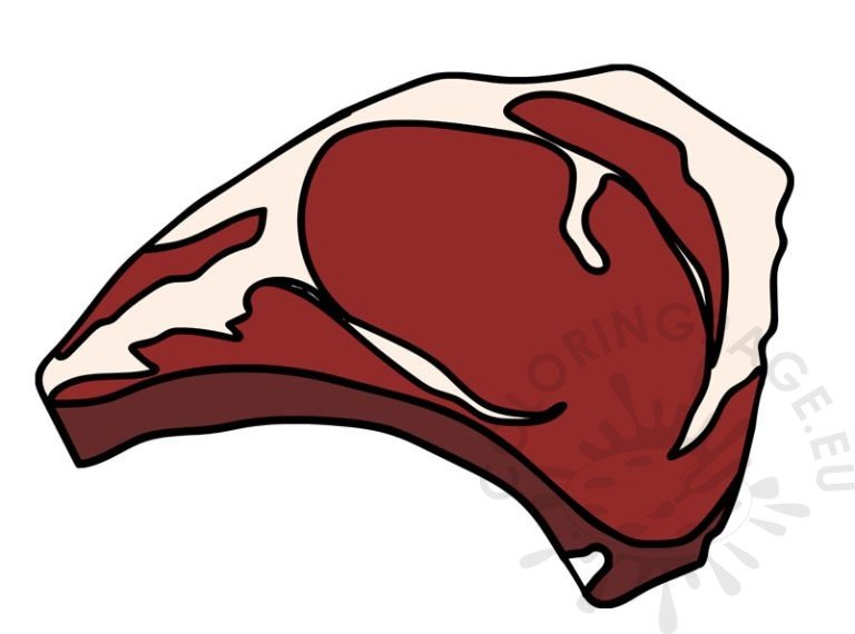 Steak Meat Beef | Coloring Page