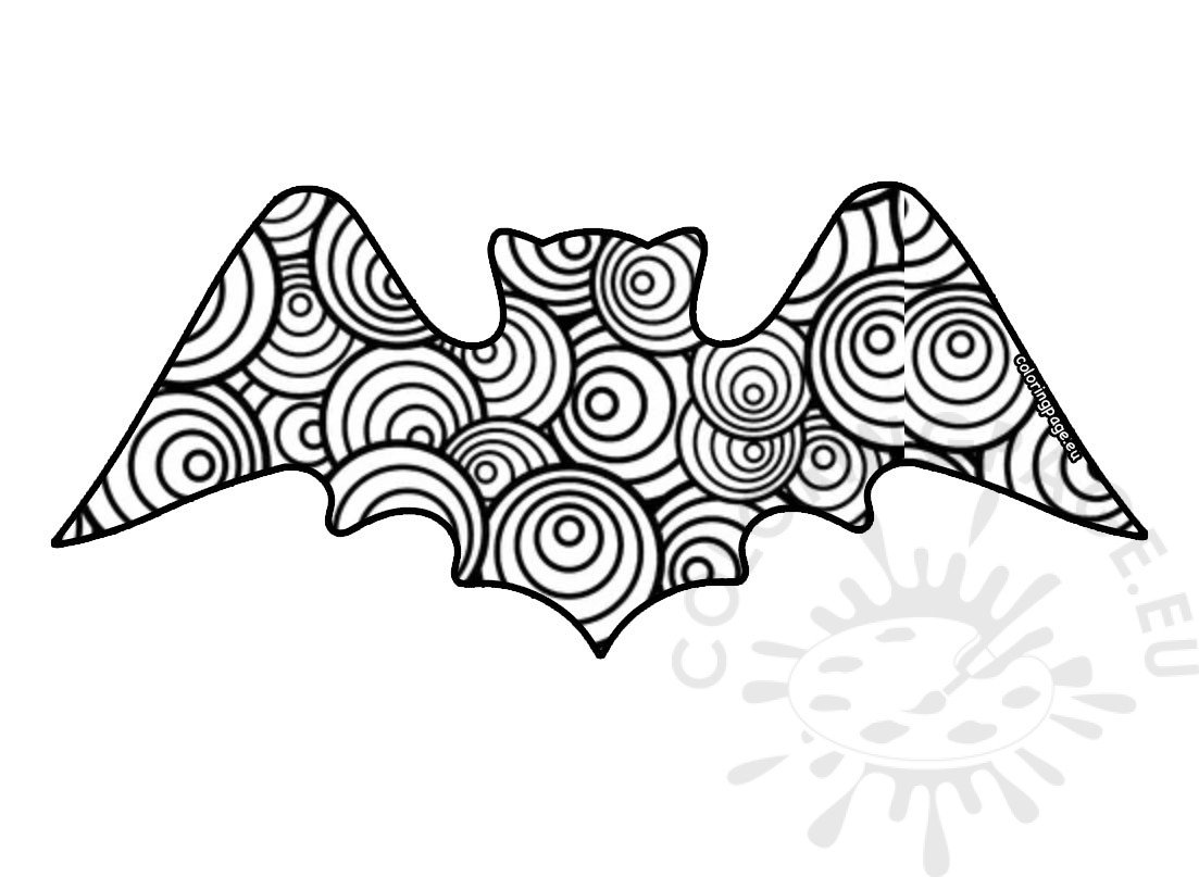 Abstract Bat | Coloring Page