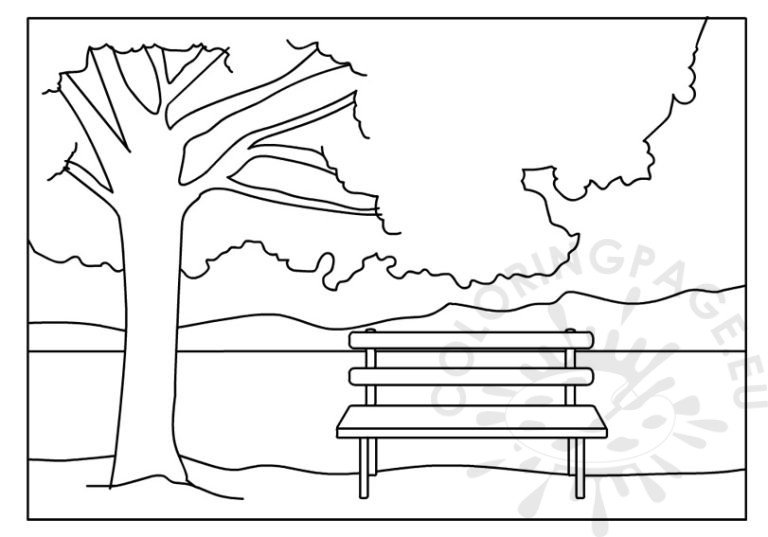 Autumn landscape | Coloring Page