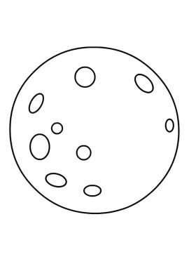 Full moon | Coloring Page
