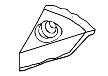 Pumpkin pie slice | Coloring Page